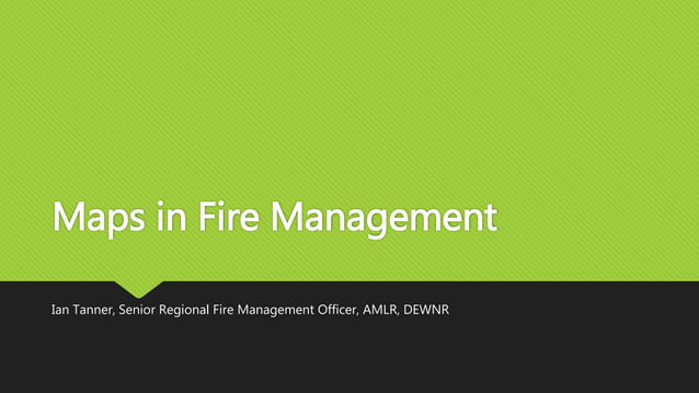 Using Maps in Fire Management Planning and Fire Suppression | PPTX ...