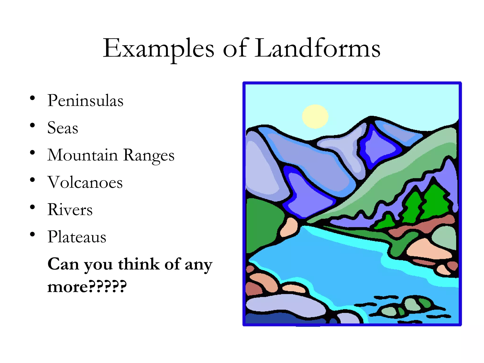 Map skills 3 -Landforms | PPT