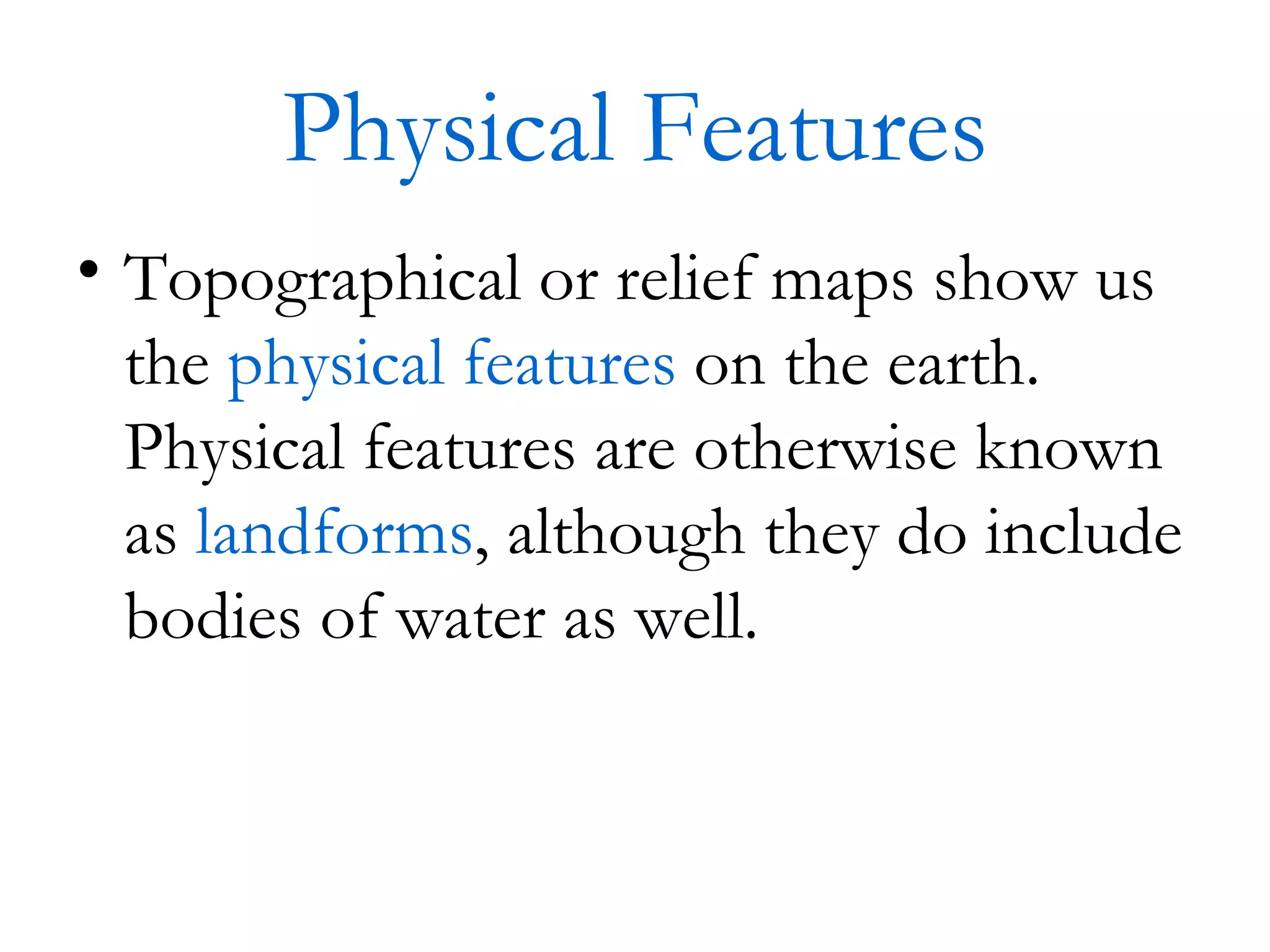Map skills 3 -Physical Features | PPT