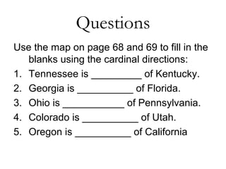 Map skills 4 -relative location | PPT