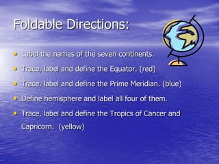 Map Skills Foldable | PPT