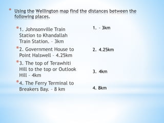 Map skills – measuring distance and using a | PPTX