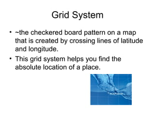 Map skills vocab and pictures | PPT