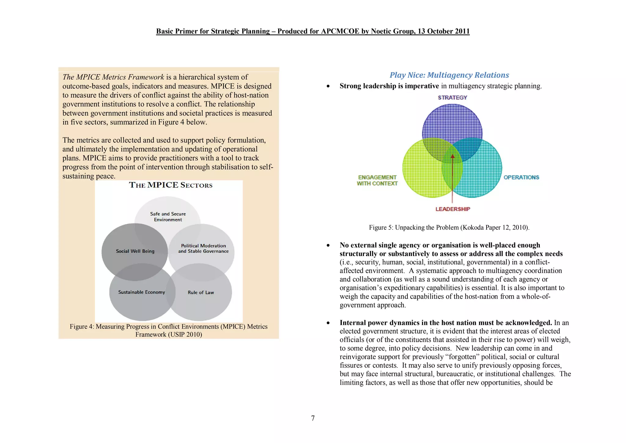 Basic Primer for Strategic Planning | PDF