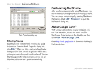 Map source mapsourceusersguide | PPT