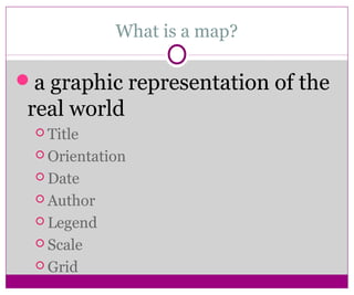 Maps, projection and scale 2012 | PPT