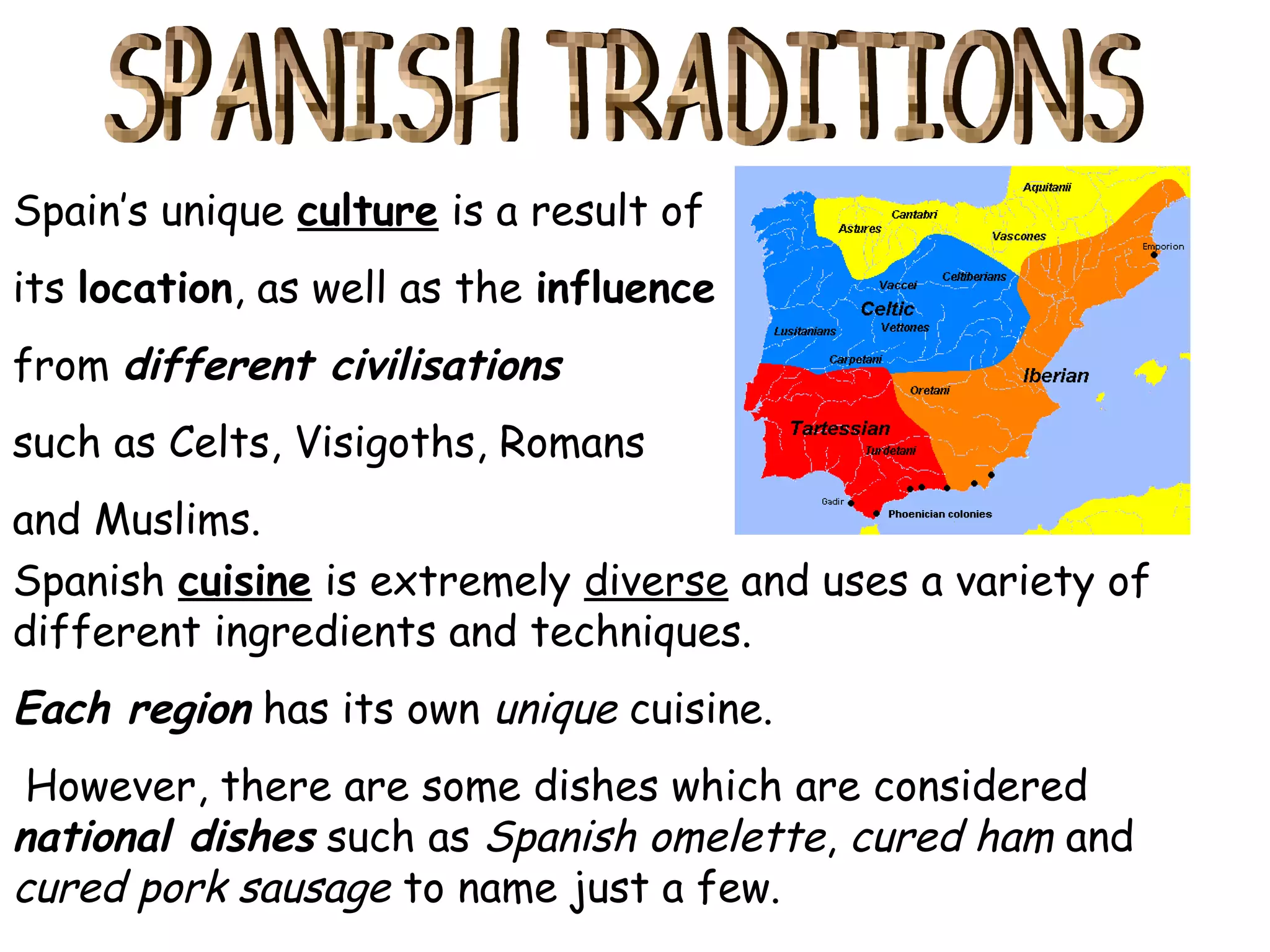 POLITICAL MAPS, SPANISH INSTITUTIONS/CULTURE | PPT