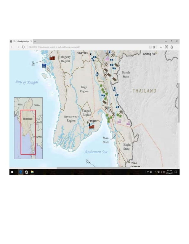 Map Telling The Story of Karen State Collection by Myo Aung Geologist ...