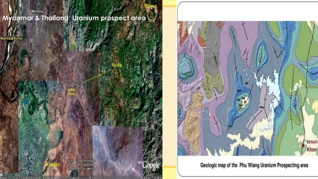 Map telling the story of Mineral Resources in Myanmar & Thailand | PPTX