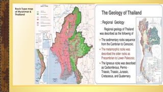 Map telling the story of Mineral Resources in Myanmar & Thailand | PPTX