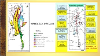 Map telling the story of Mineral Resources in Myanmar & Thailand | PPTX