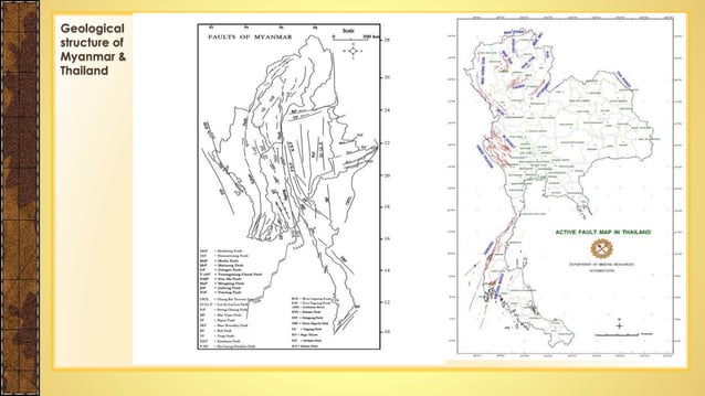 Map telling the story of Mineral Resources in Myanmar & Thailand | PPTX