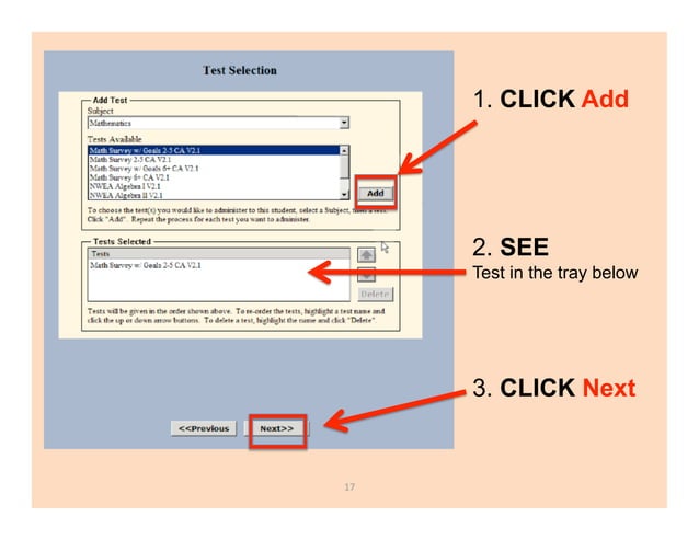 MAP Testing Instructions - CART ONLY | PPT
