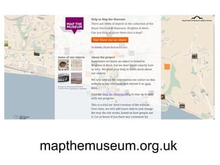 Map the Museum and Open Data | PPT