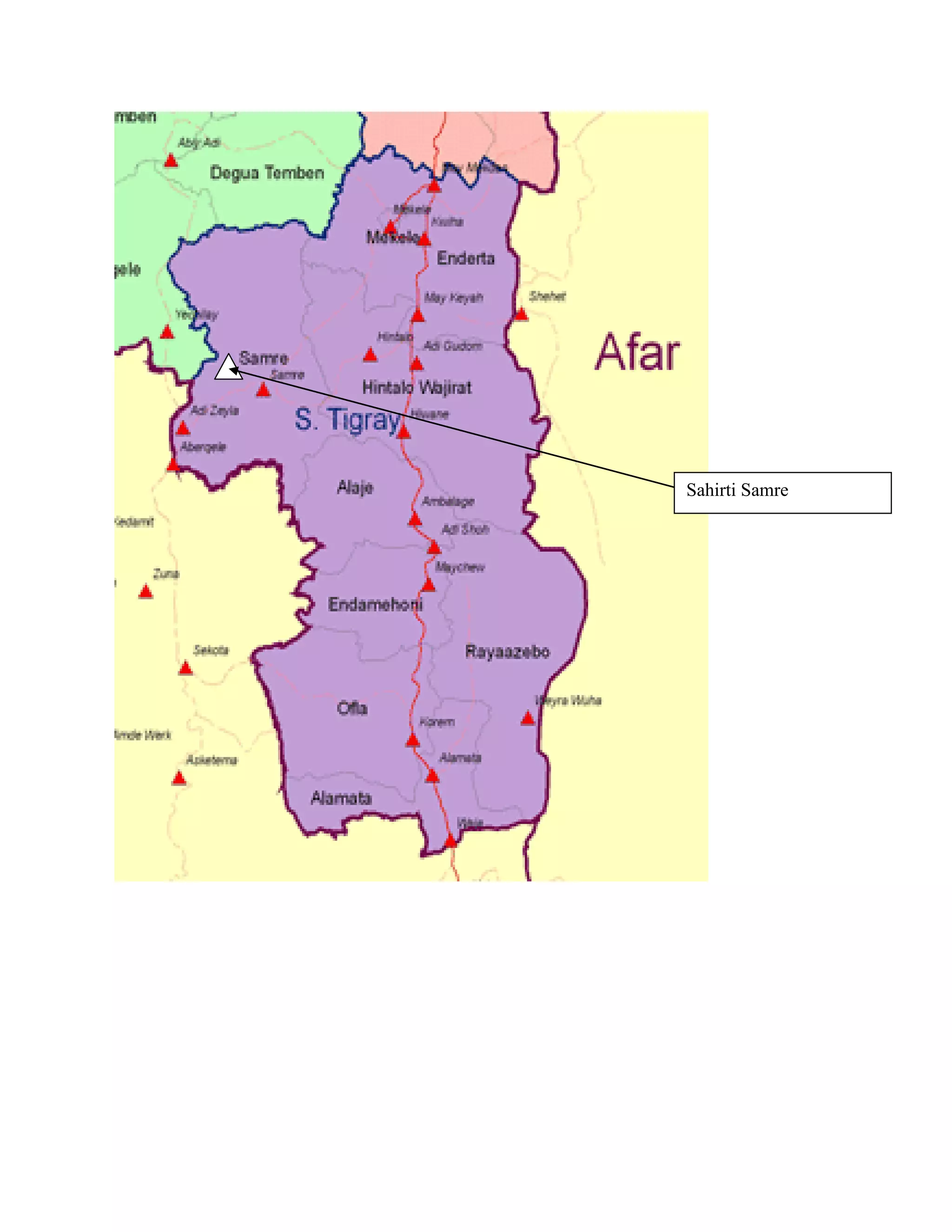 Map tigray | PDF