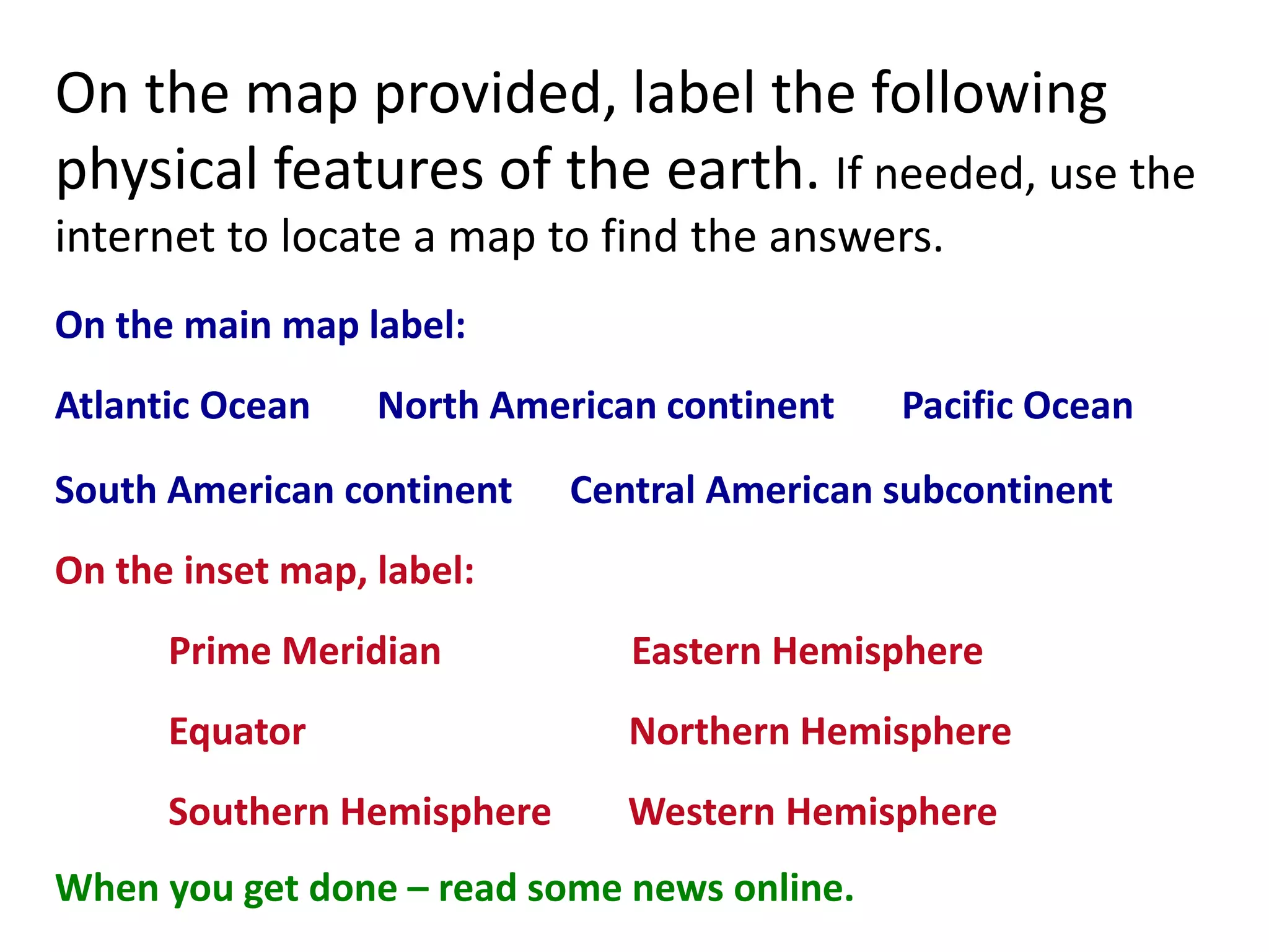 Map titles and symbols | PPTX