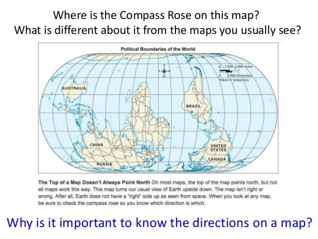 Map titles and symbols