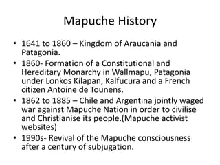 Mapuche conflict | PPT