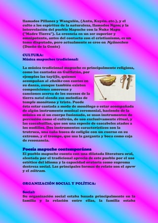 Mapuches | PDF