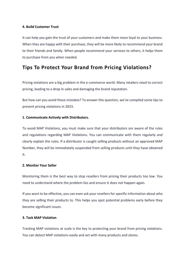 MAP Violation.pdf | Consumer Issues | Business