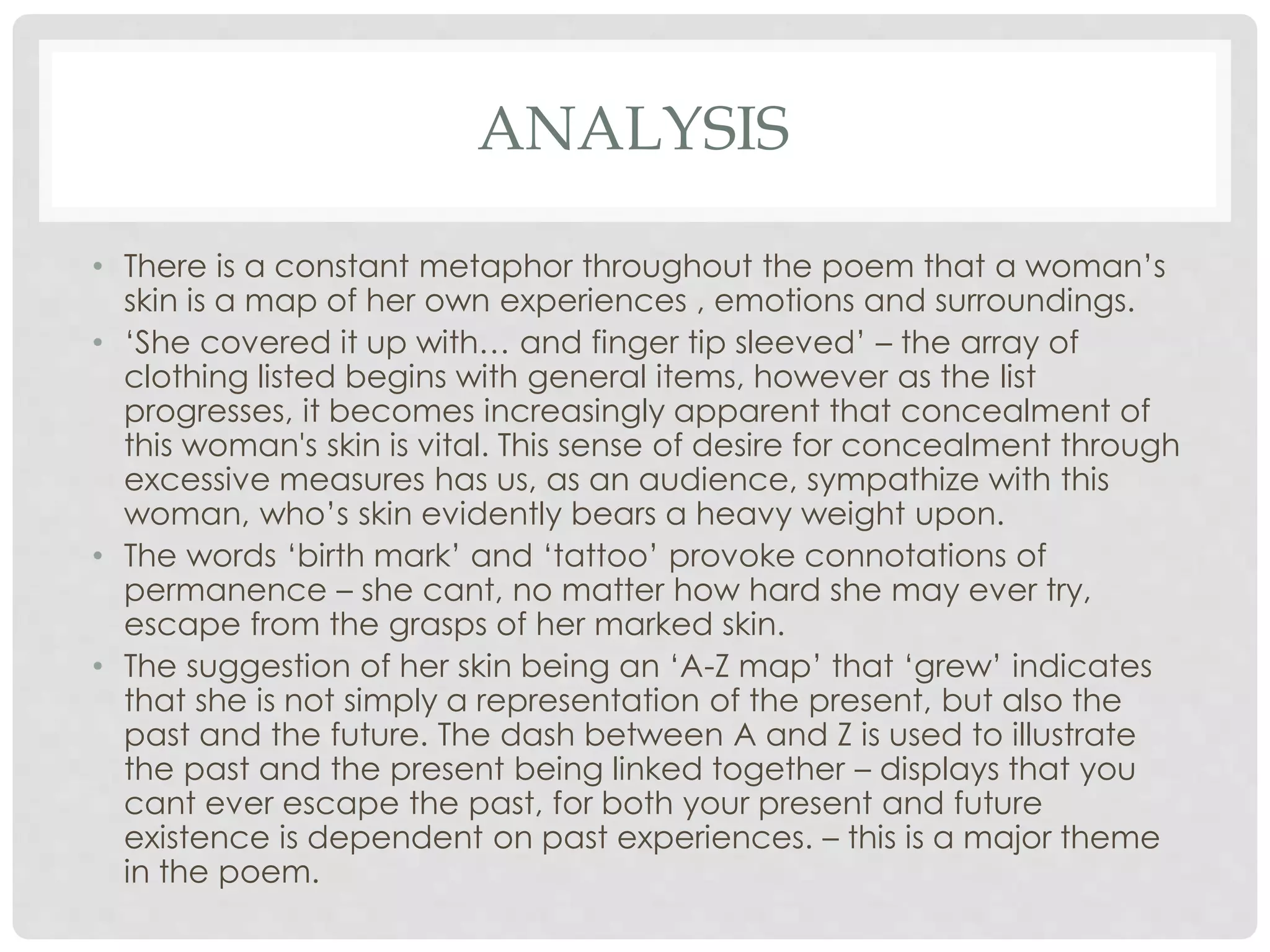 Map Woman Analysis | PPTX