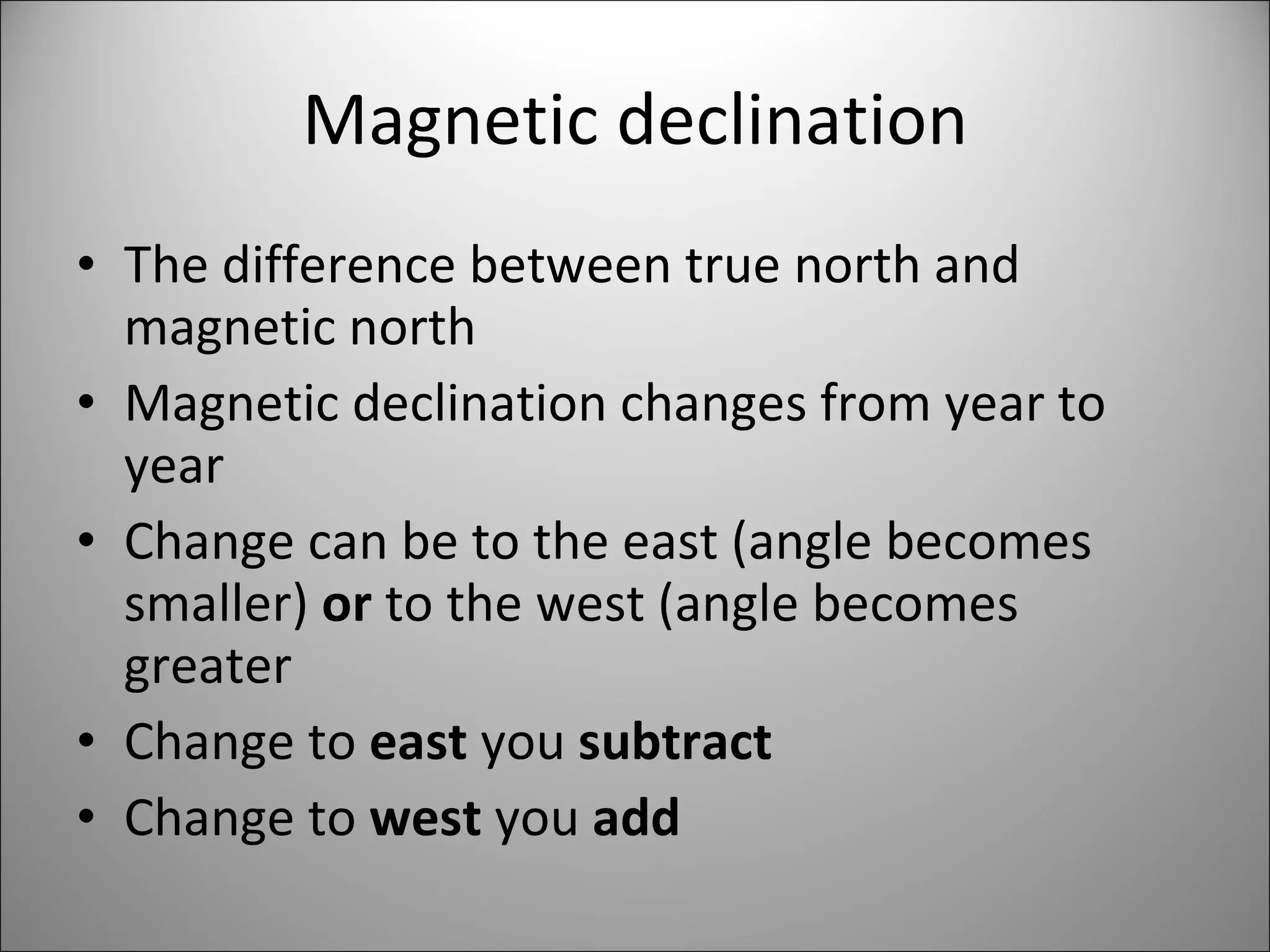 Mapwork calculations | PPT