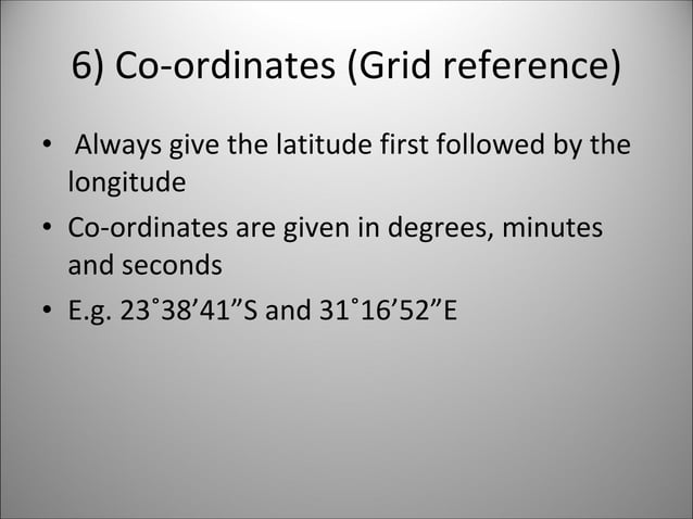 Mapwork calculations | PPT