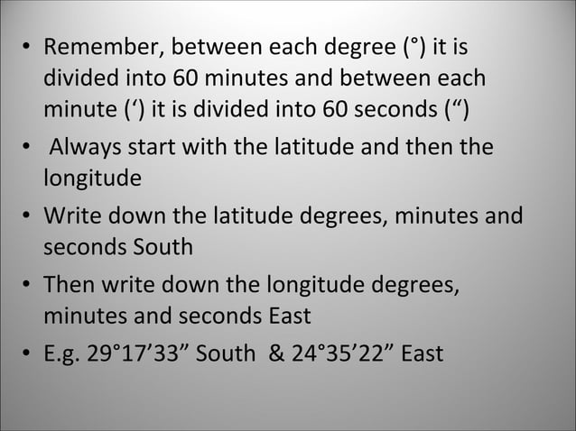 Mapwork calculations | PPT