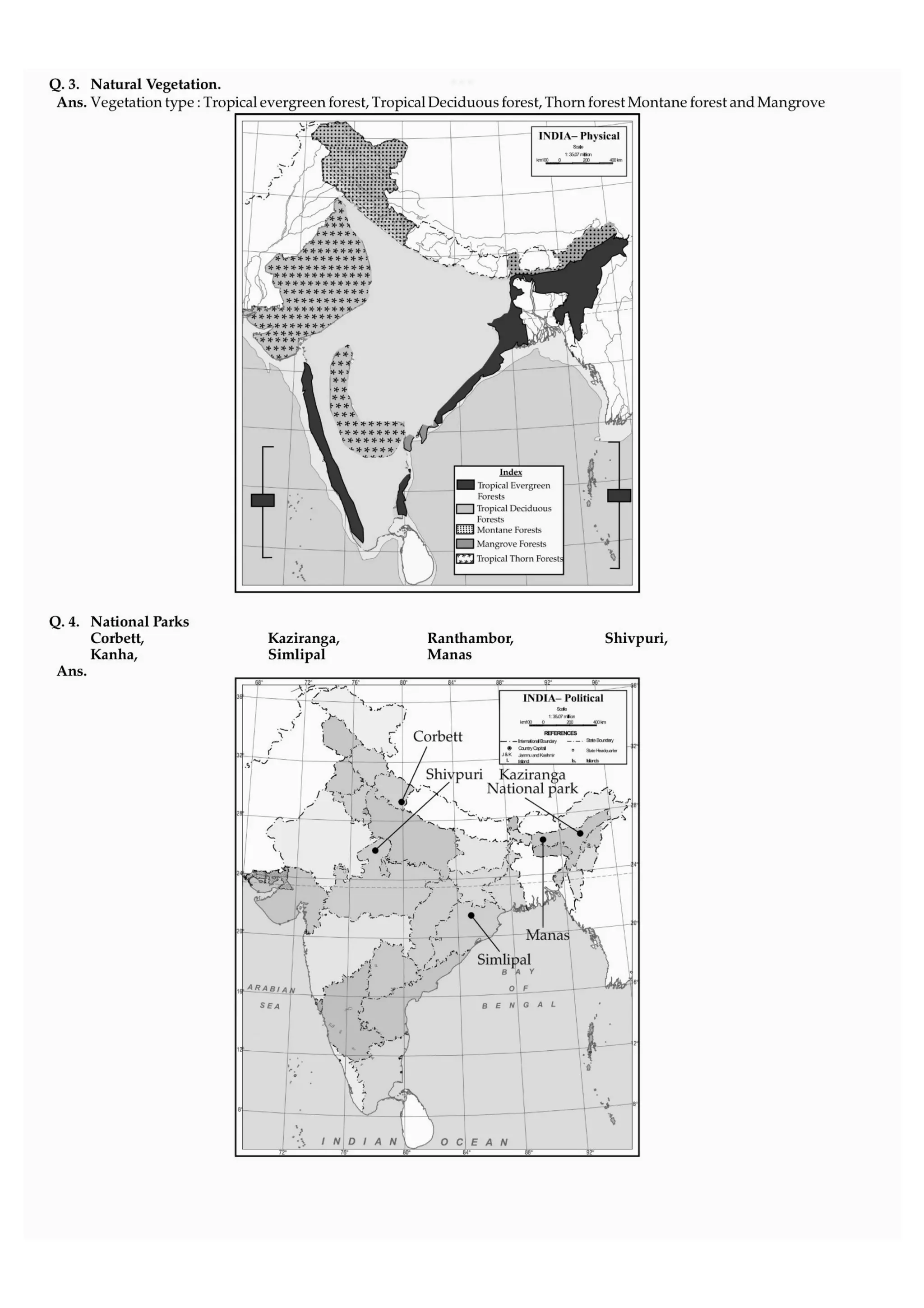 Map Work Class IX- CBSE | PDF