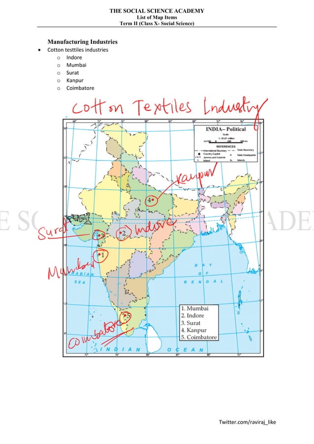 Map Works Class X- Social Science | PDF | Secondary Education | Education