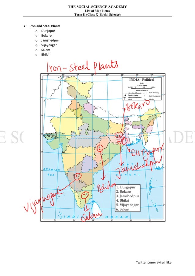 Map Works Class X- Social Science | PDF | Secondary Education | Education