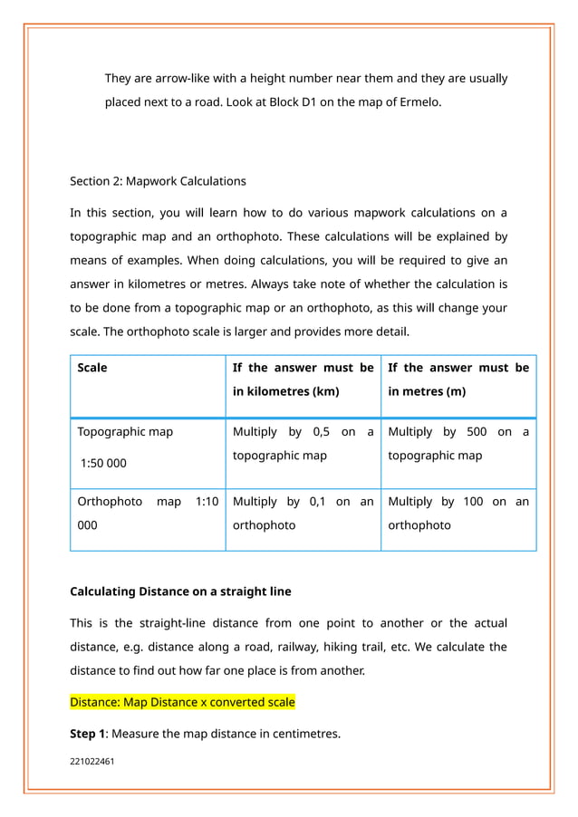 Maps-and-map-interpretation.MAPWORK_SKILLS_NOTES.docx | Agriculture ...