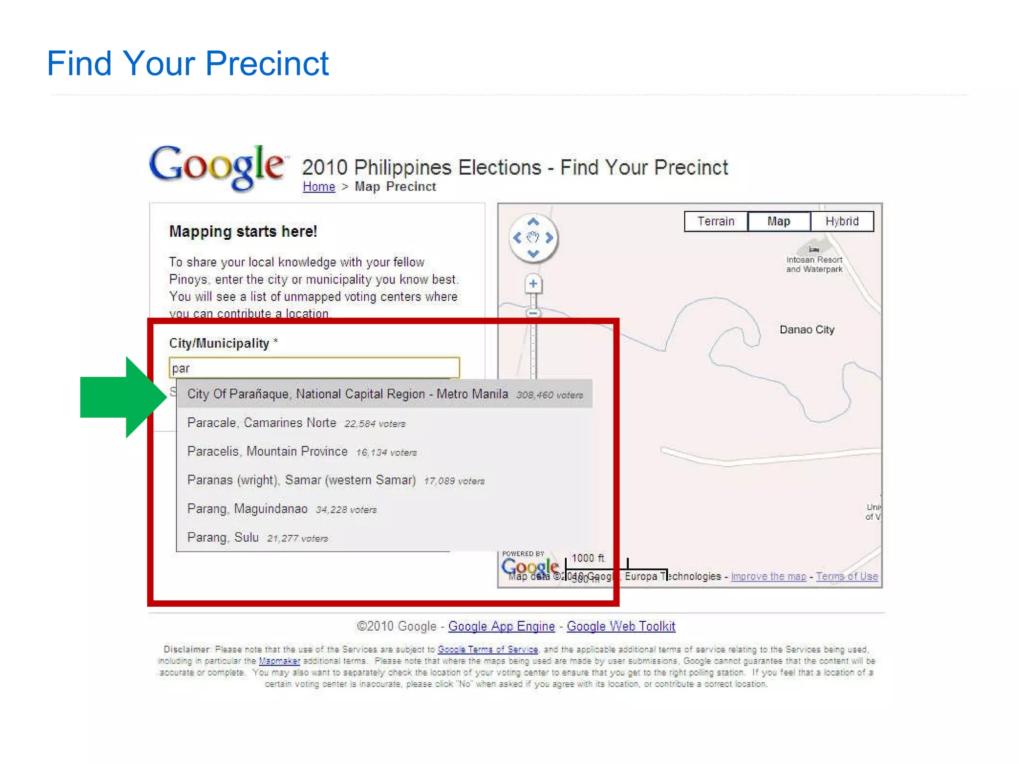 Map your precinct tutorial | PPT
