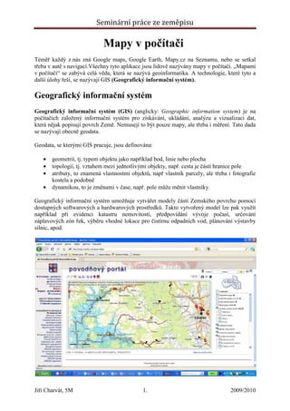 Mapy v pocítací | PDF