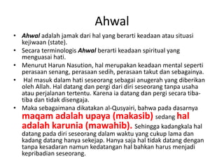 Maqamat wa Ahwal | PPTX