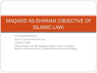 Maqasid as shariah | PPT