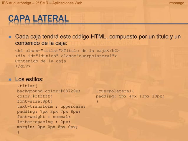 Maquetar pagina html con css | PPTX