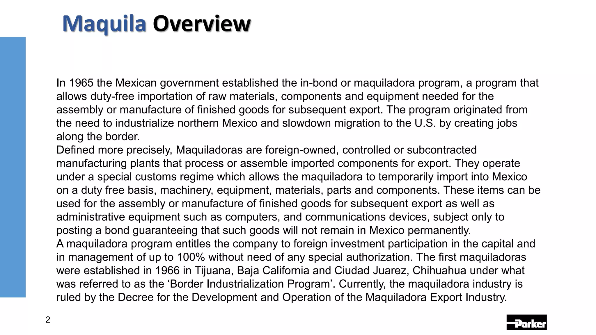 Maquiladora scheme in Mexico | PDF