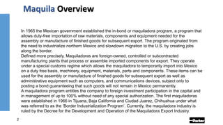 Maquiladora scheme in Mexico | PDF