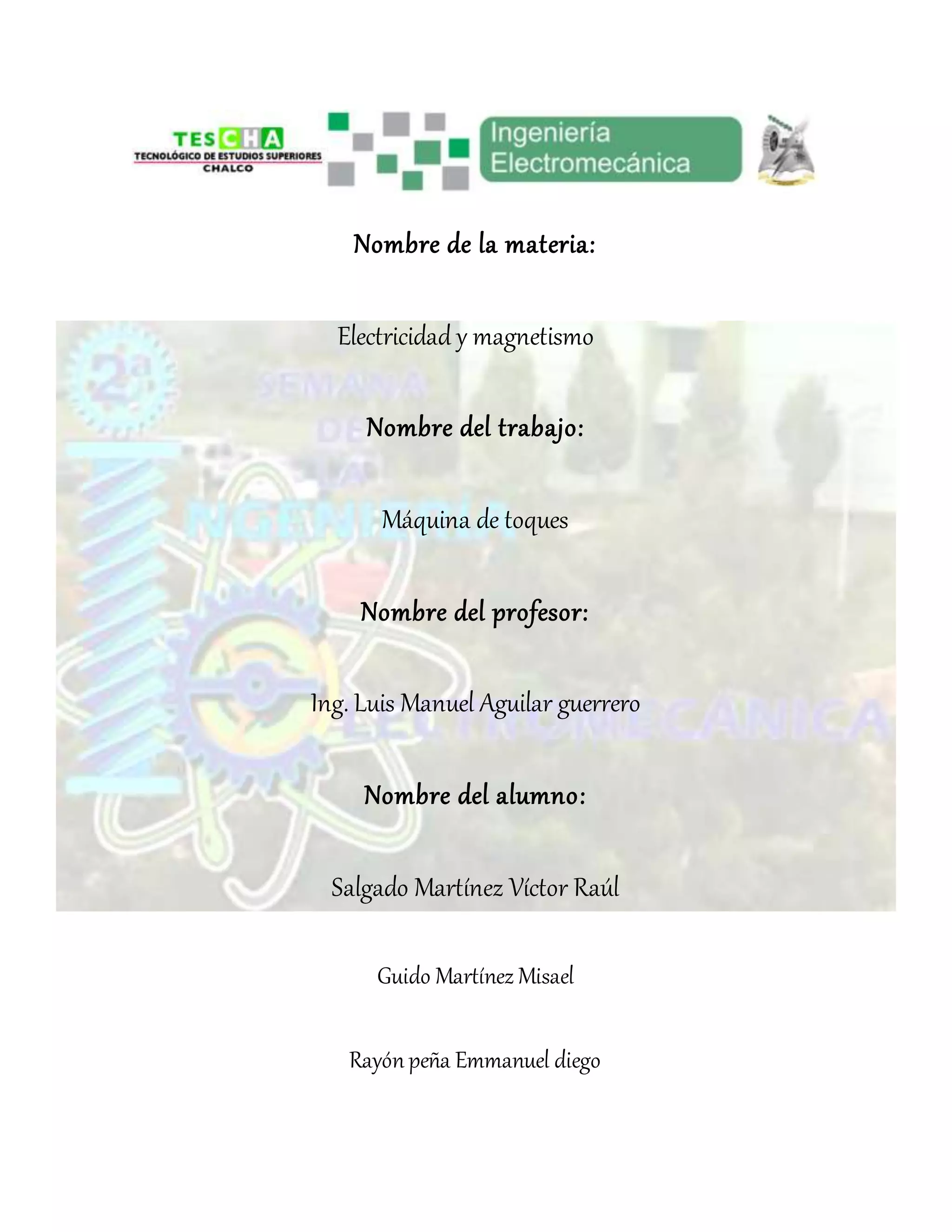 Maquina de toques | DOCX