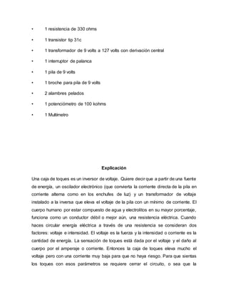 Maquina de toques | DOCX