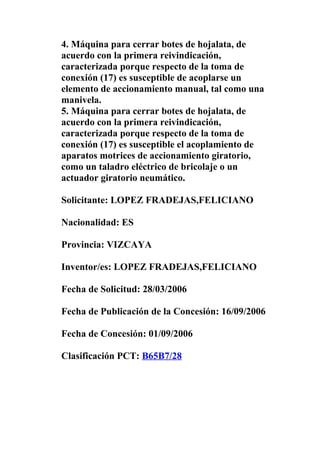 Maquina para cerrar botes de hojalata | DOC