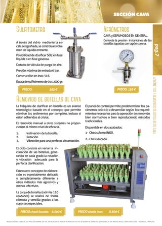 Maquinaria para elaboración de cava | PDF