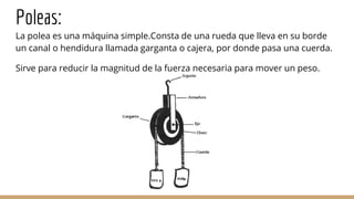 Maquinas simples | PPTX