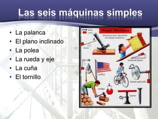 Maquinas simples principios | PPTX