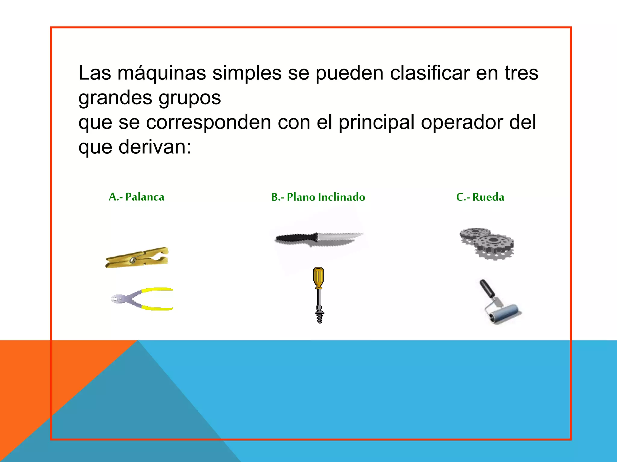 Maquinas simples y compuestas | PPTX