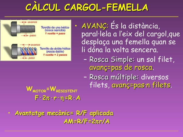 Maquines Simples I Mecanismes (Mecanica) | PPT