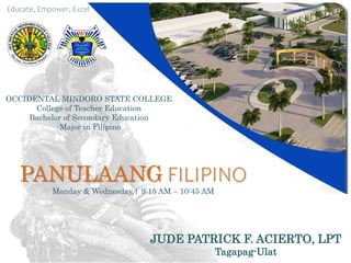 Maquintoio-Panulaang-Filipino-PPT-Kastila.ppt