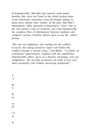 MAR-BAL INCORPORATEDQUARTER OF A MILLION DOLLARS IN SAVING | DOCX ...