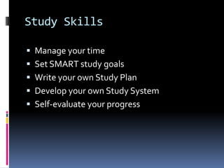 Study Group Readiness: Learning Approaches & Study Skills | PPTX